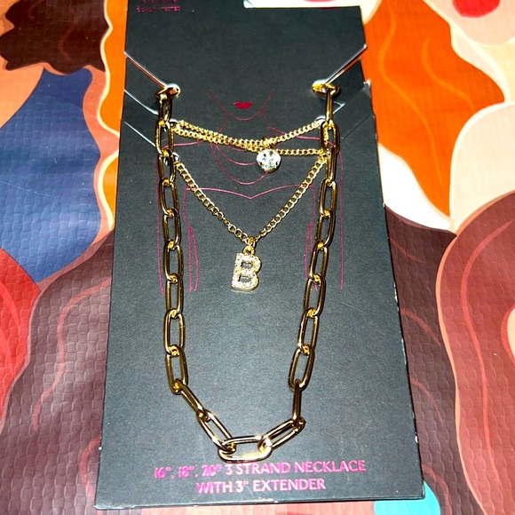 No Boundaries | Jewelry | New No Boundaries B 3 Row Layered Necklace ...